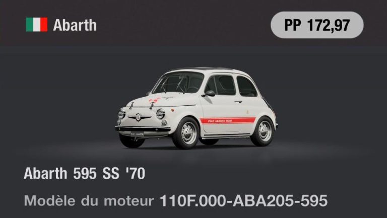 Abarth 595 SS '70 - Simracing VR
