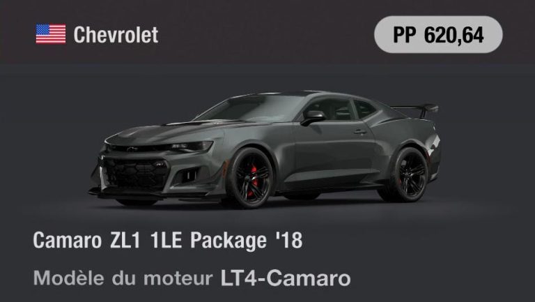Chevrolet Camaro ZL1 1LE Package '18 - Simracing VR