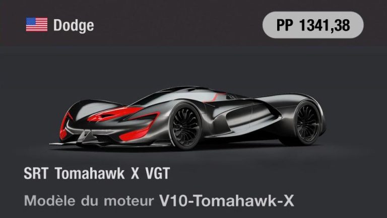 Dodge SRT Tomahawk X VGT - Simracing VR