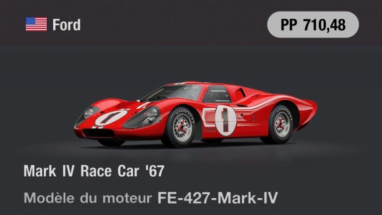 Ford Mark IV Race Car '67 - Simracing VR